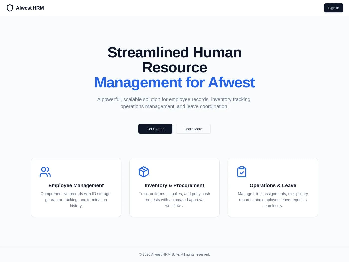 Afwest HRM Suite