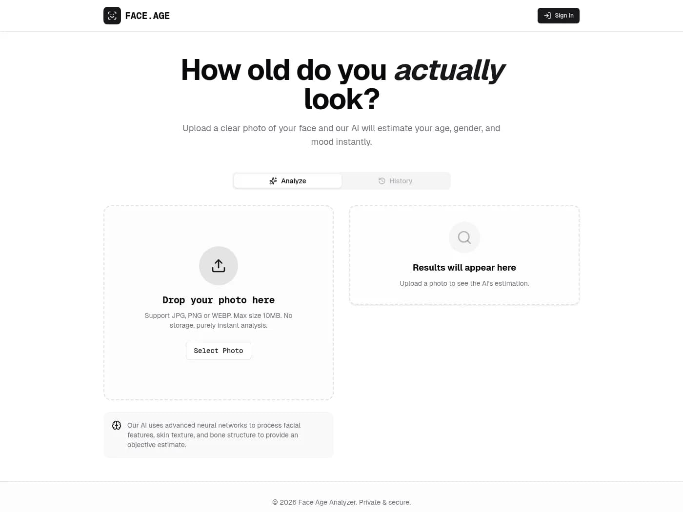 Face Age Analyzer
