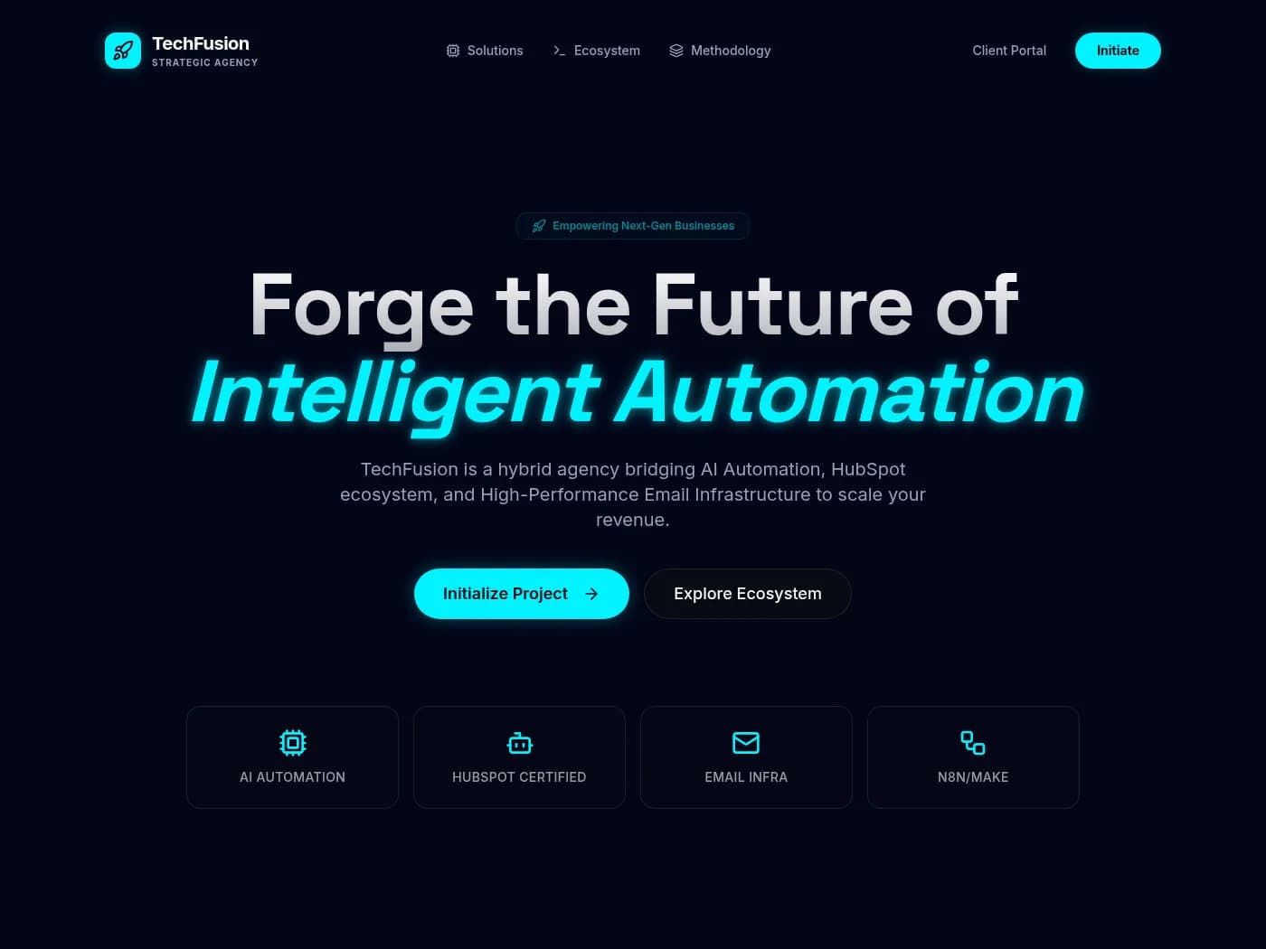 TechFusion Agency Landing