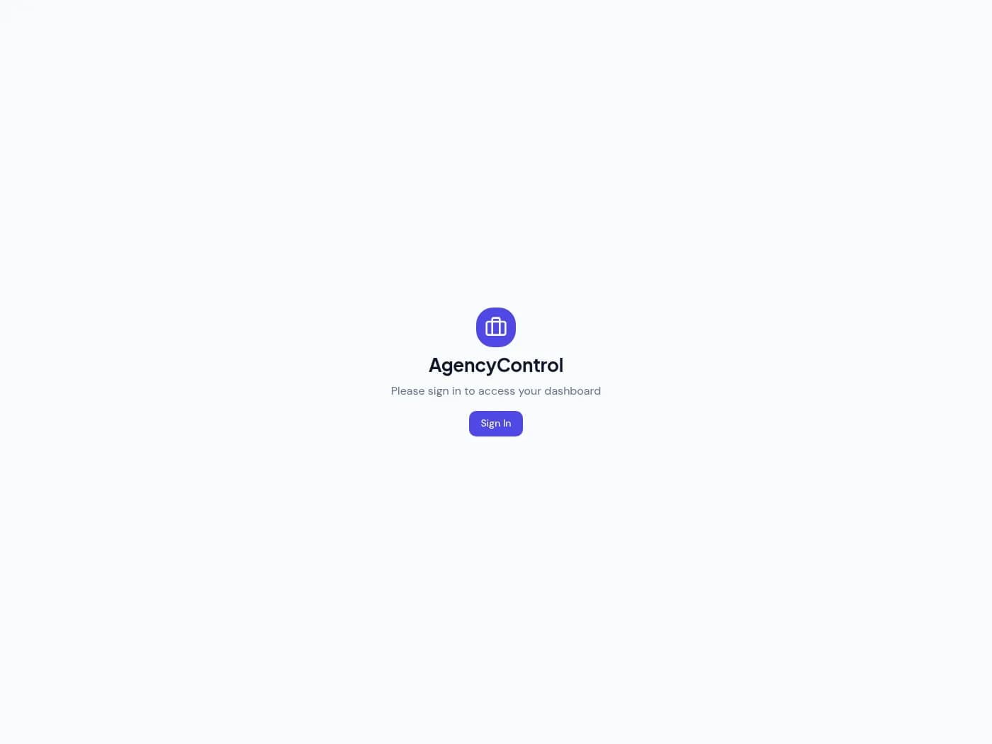 AgencyControl Dashboard