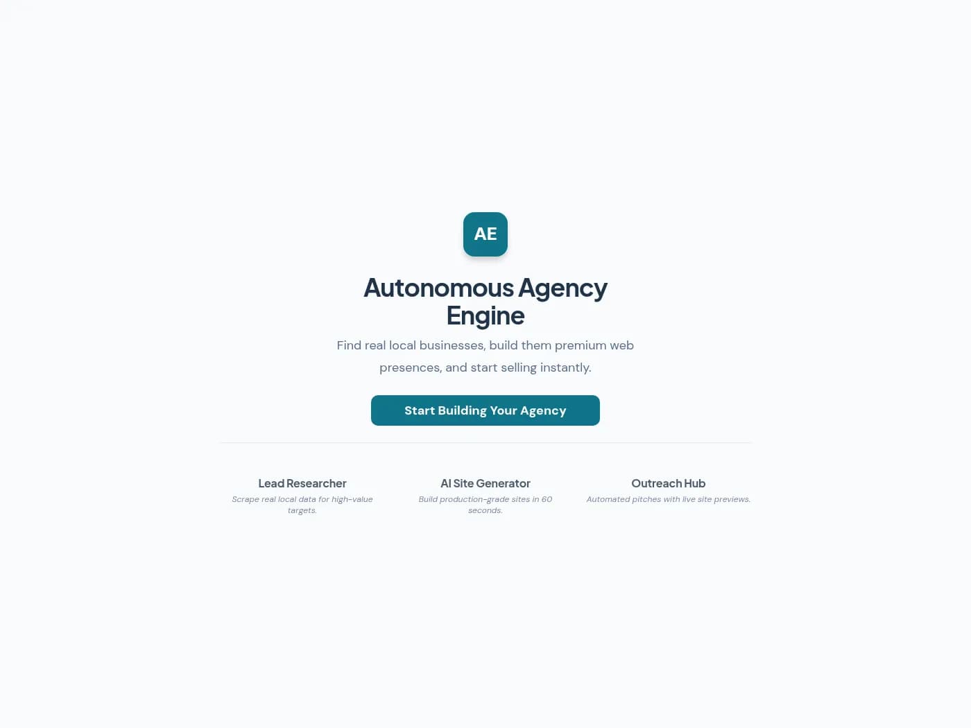 Autonomous Agency Engine