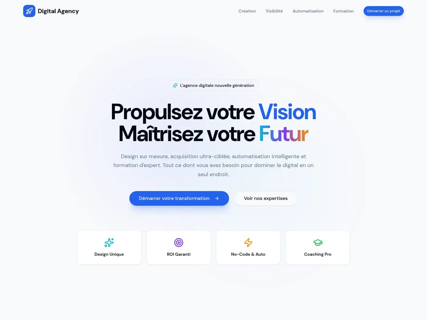 Digital Agency Showcase