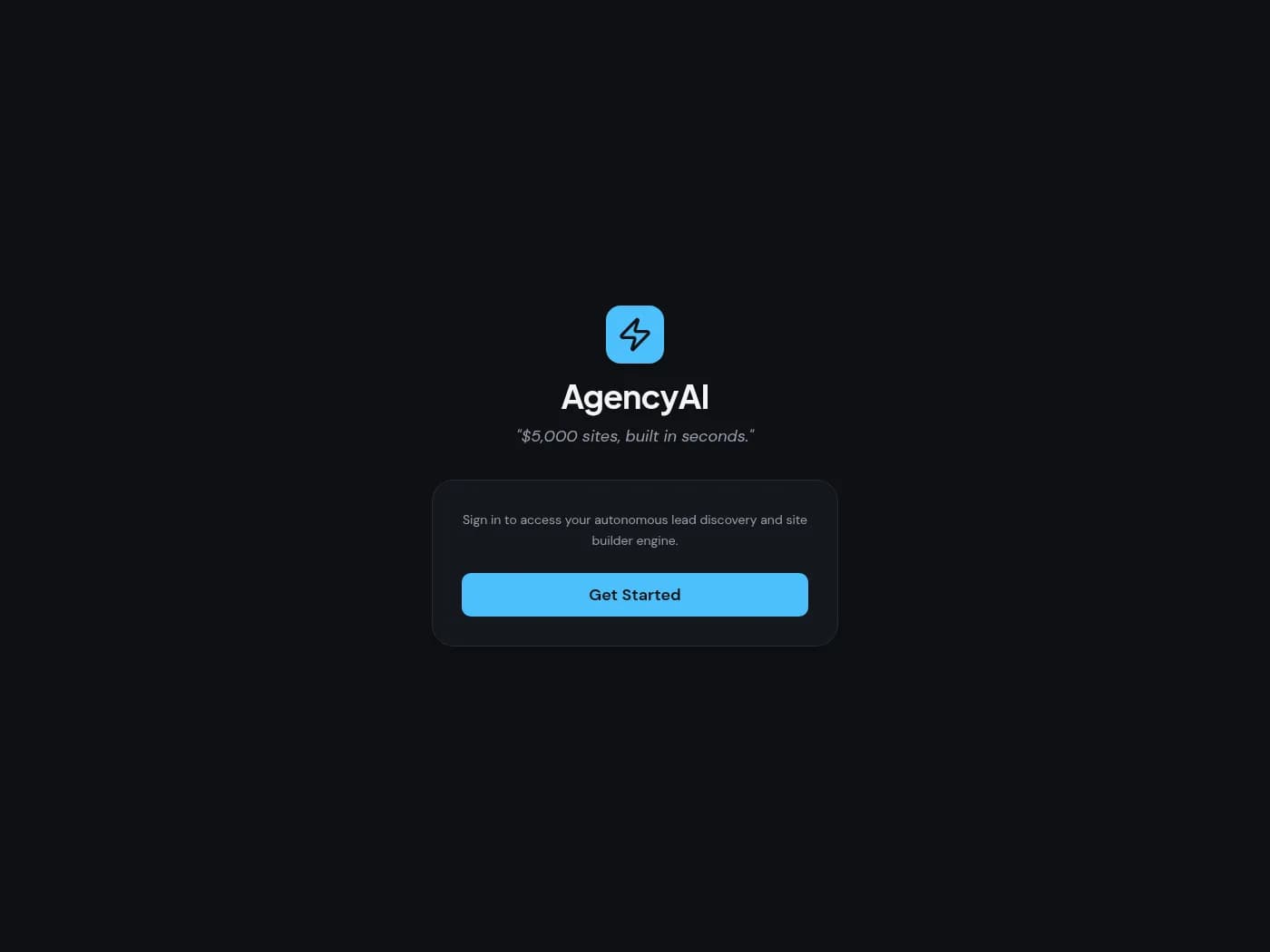 AgencyAI Web Builder