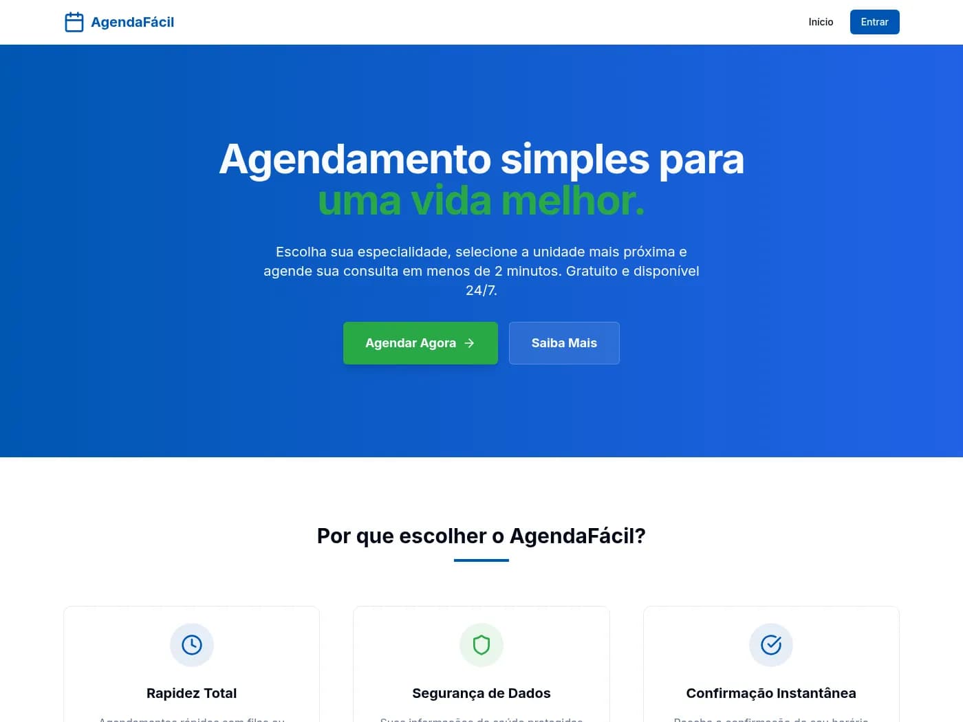 AgendaFacil Clone