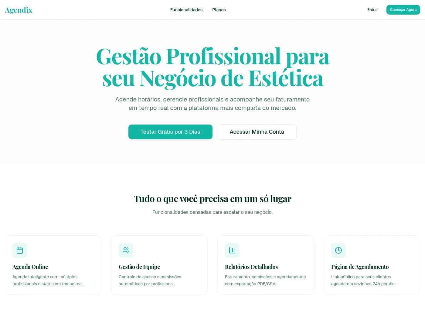 Agendix Beauty SaaS