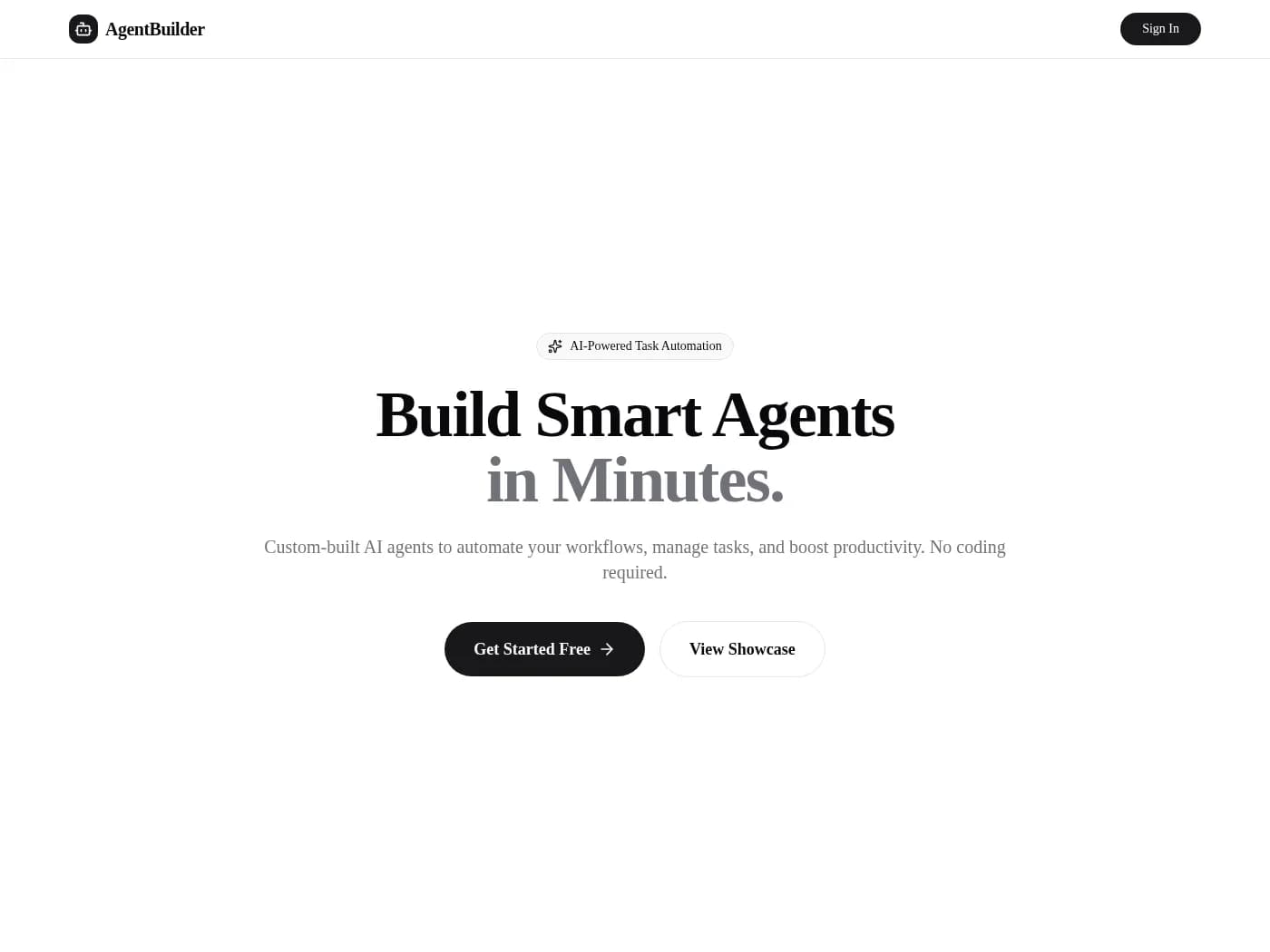 Smart Agent Builder