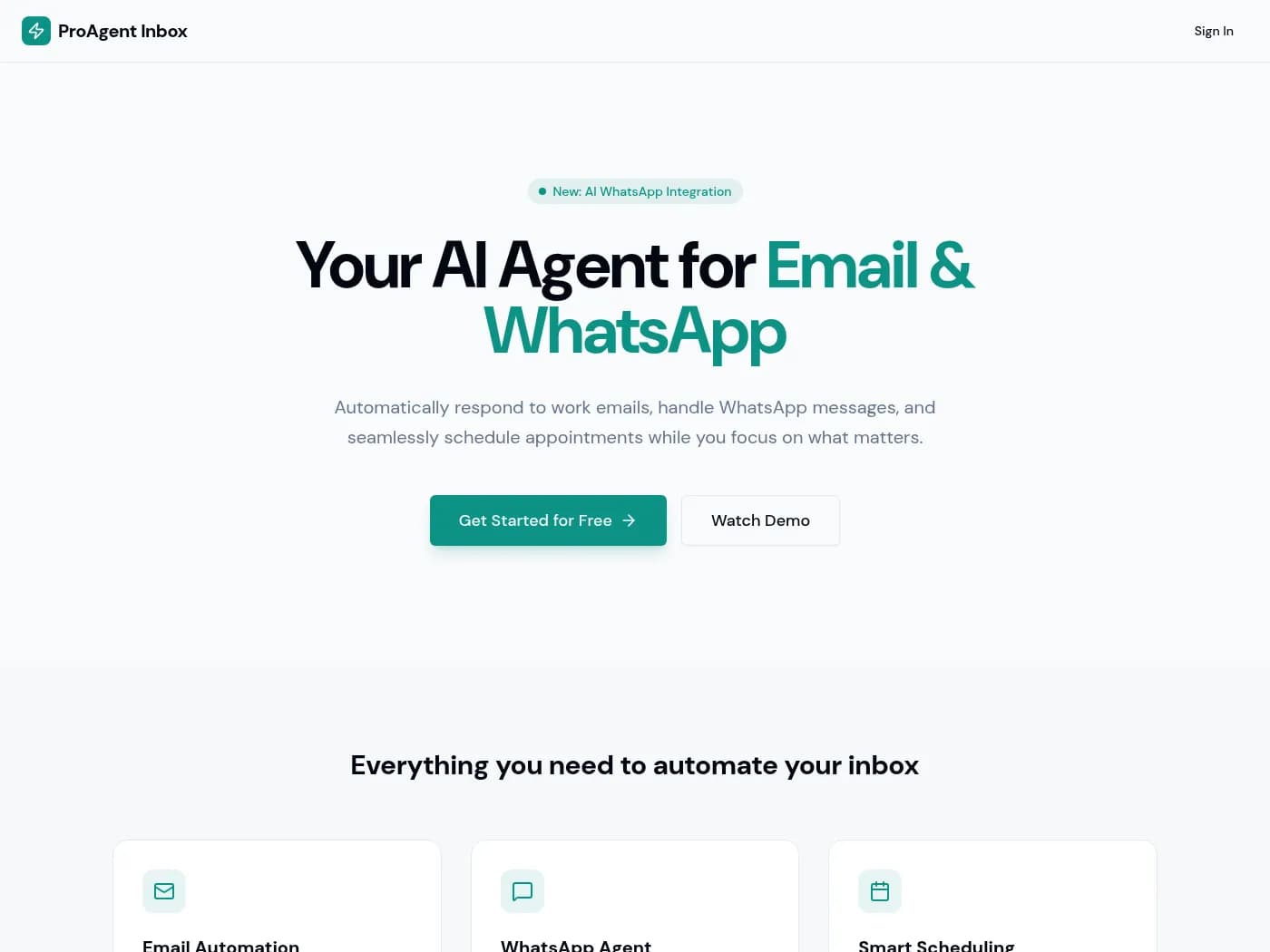 ProAgent Inbox AI