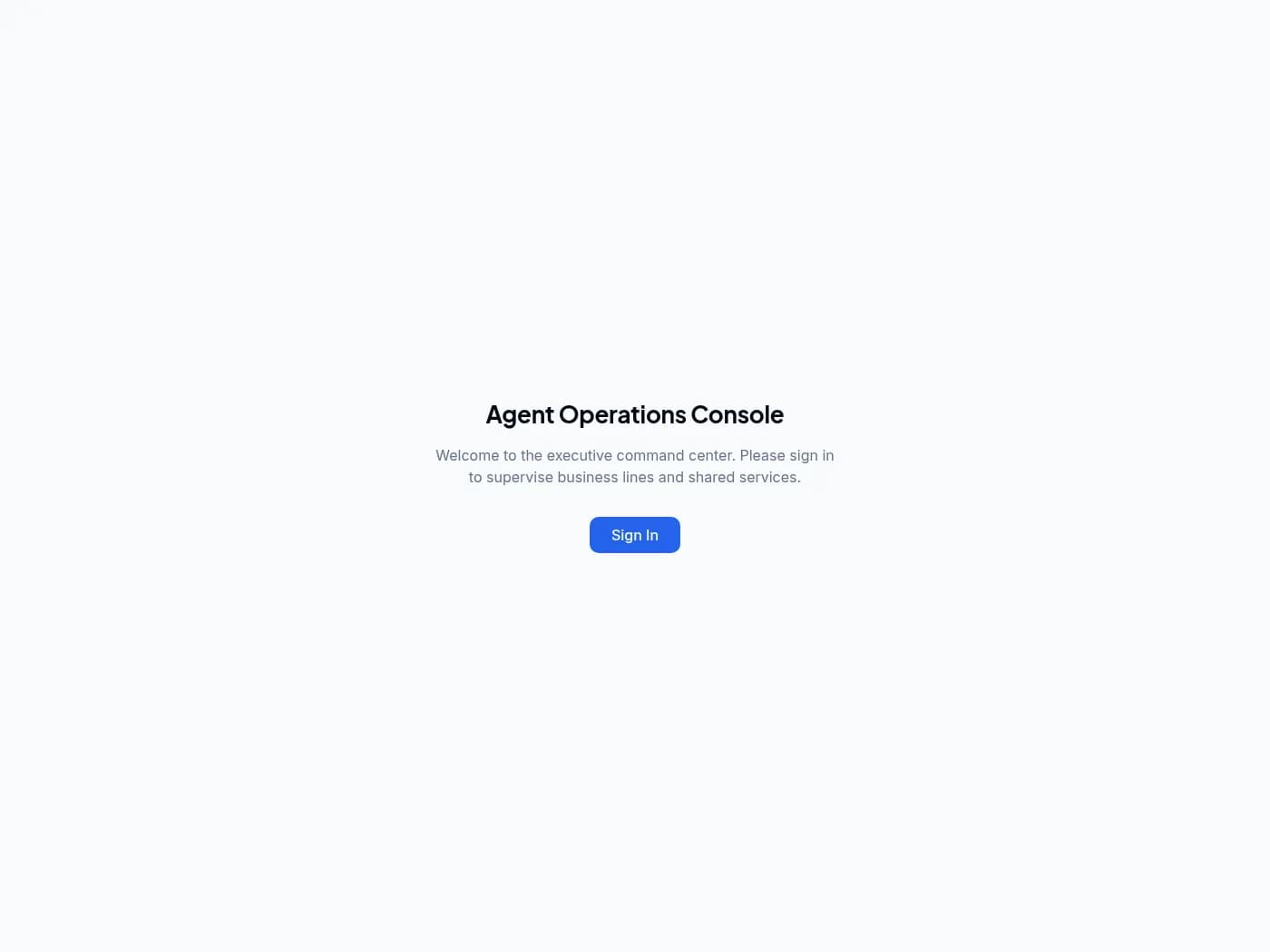 AgentOps Console
