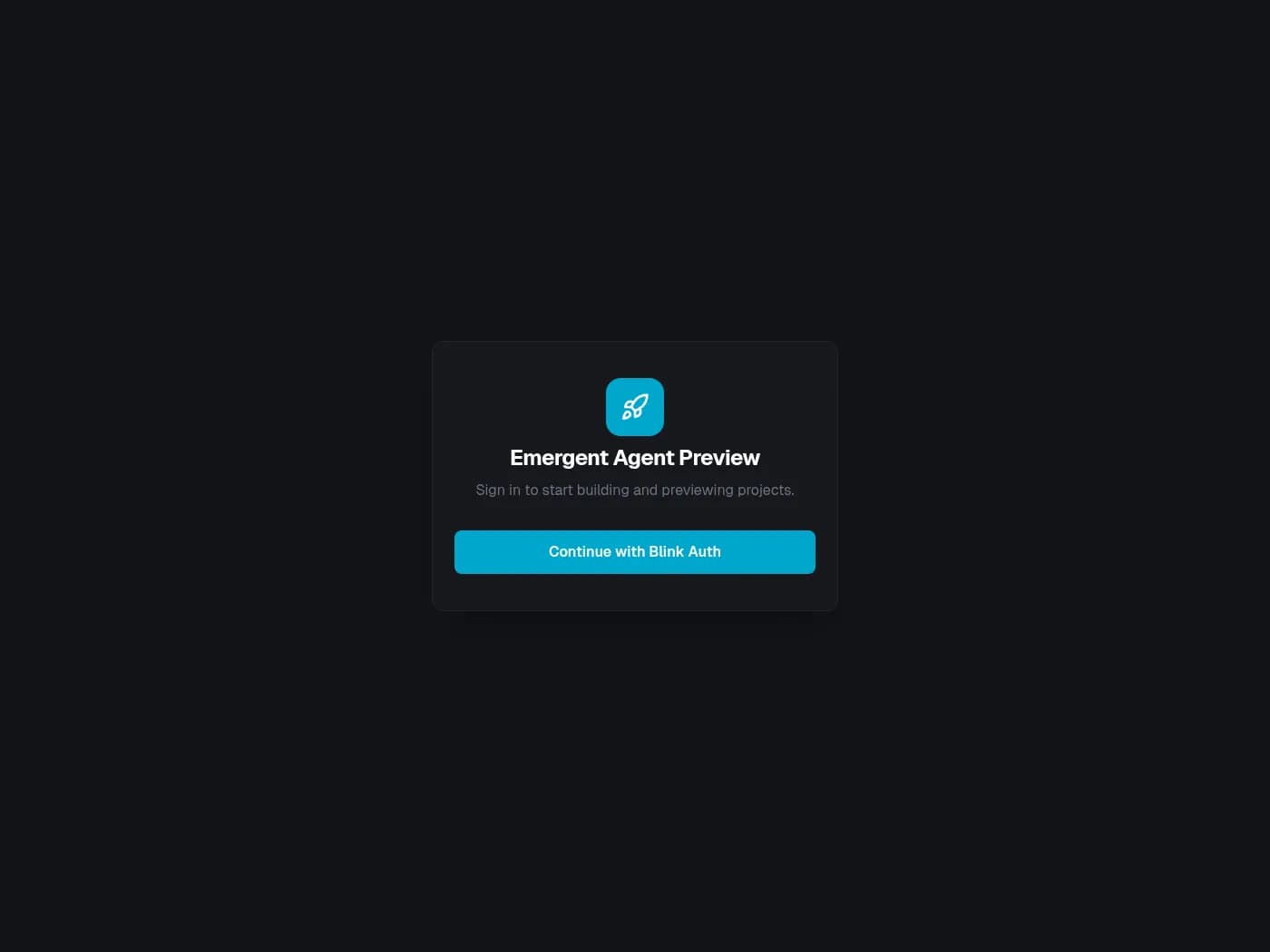 Emergent Agent Preview
