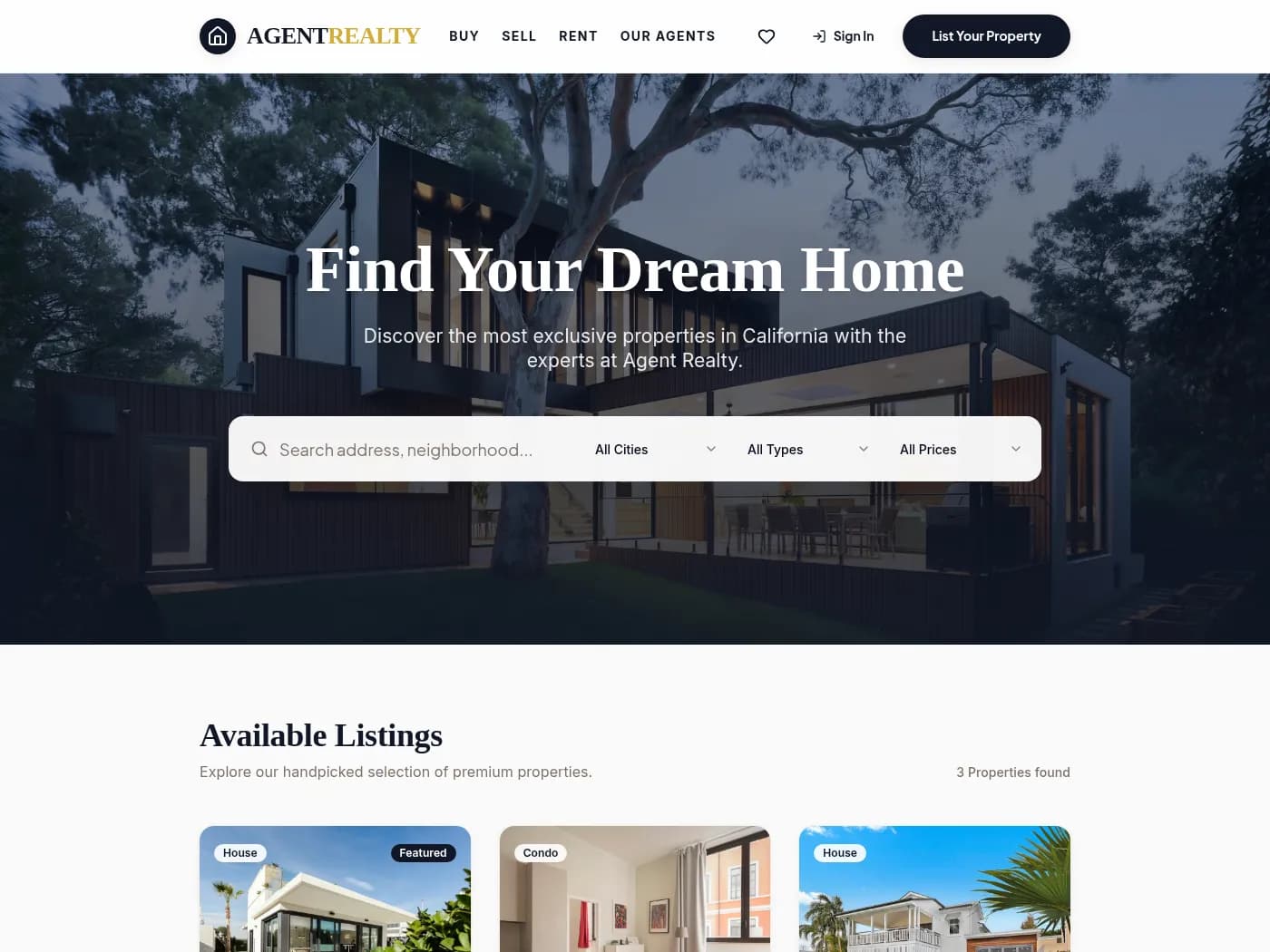 Agent Realty Portal