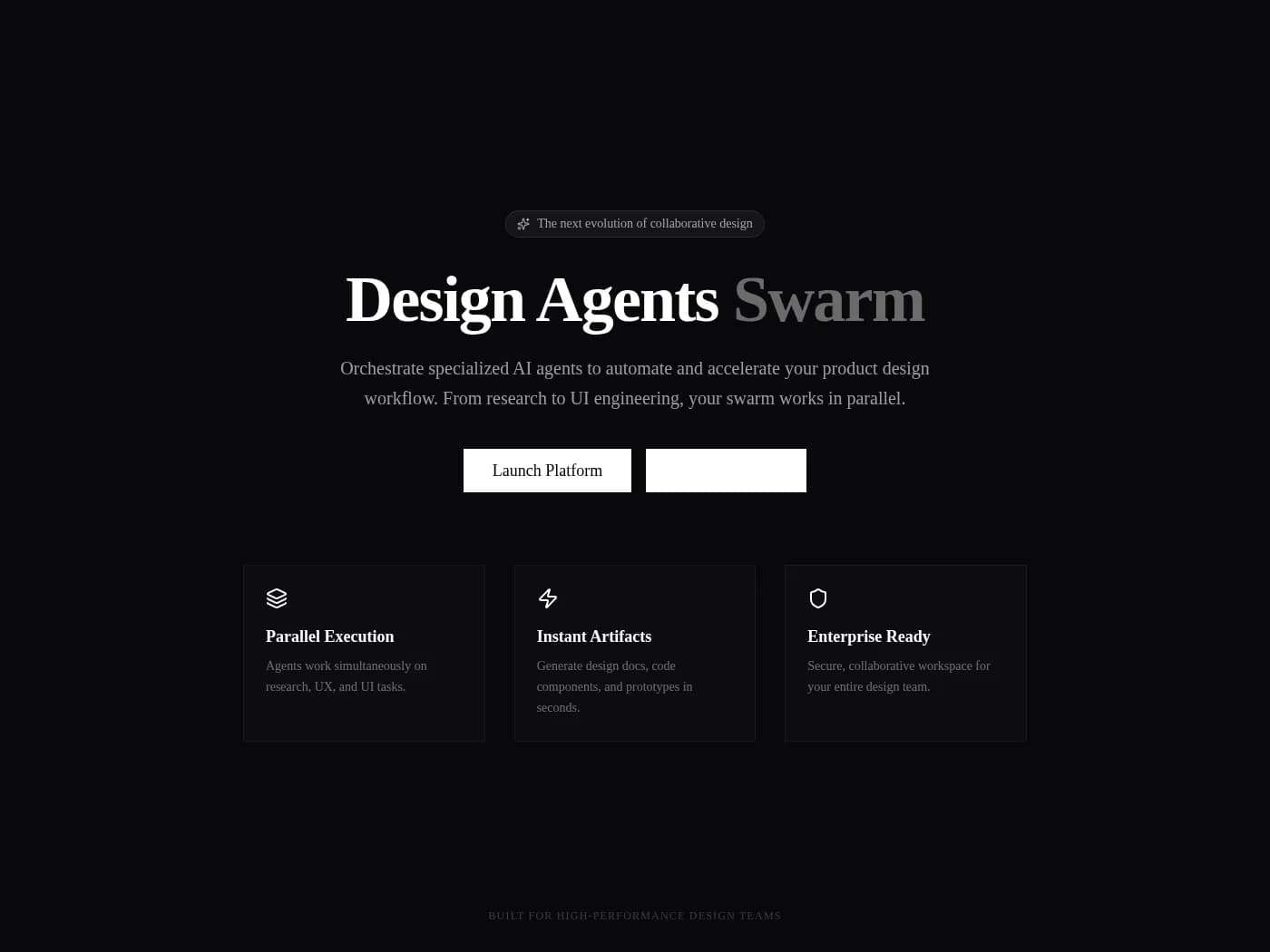 Design Agents Swarm