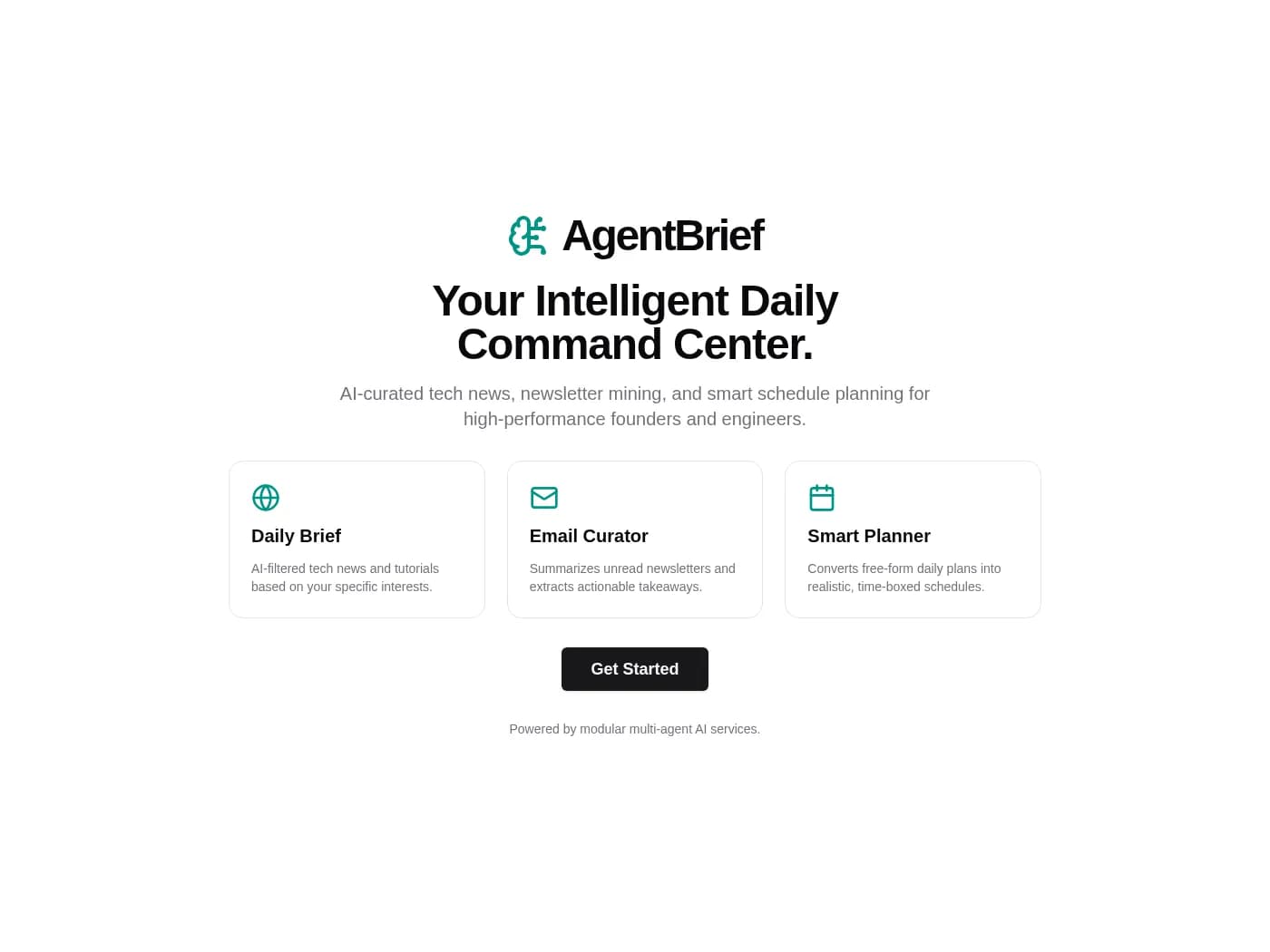 AgentBrief Dashboard