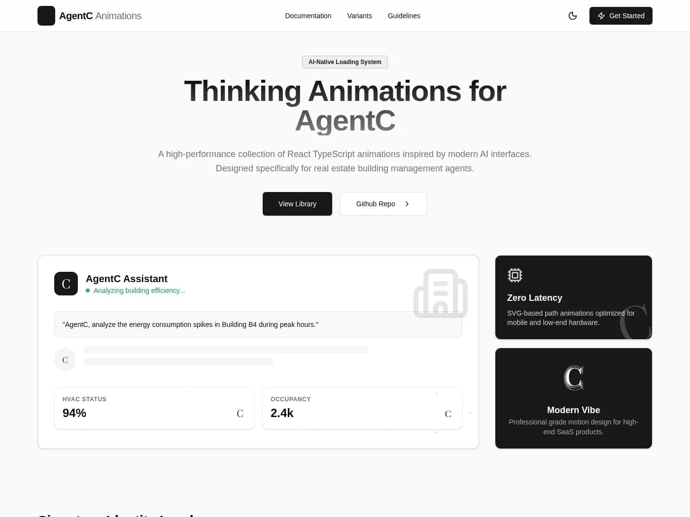 AgentC AI Loader Animations