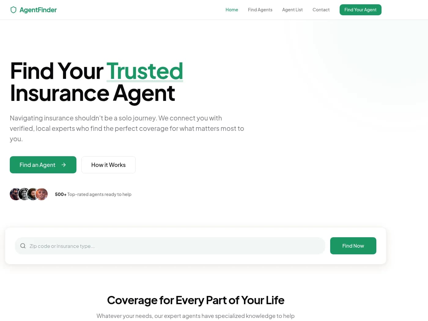 AgentFinder Web Portal