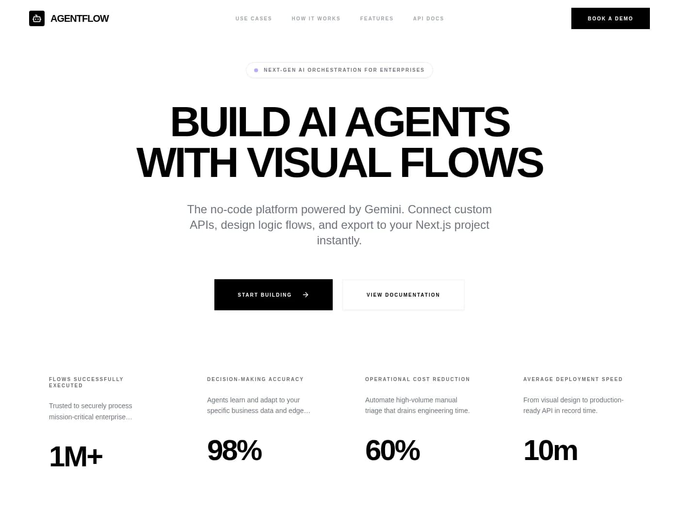 AgentFlow Landing Revamp