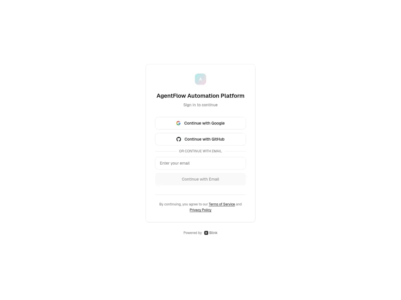 AgentFlow Automation Platform