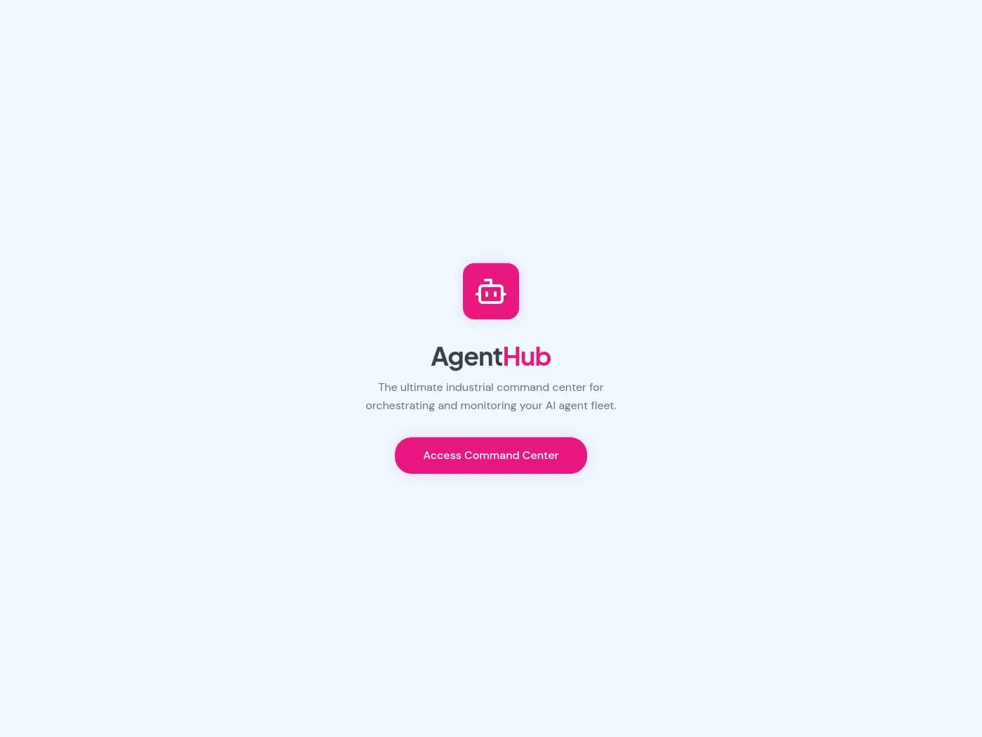 AgentHub Command Center
