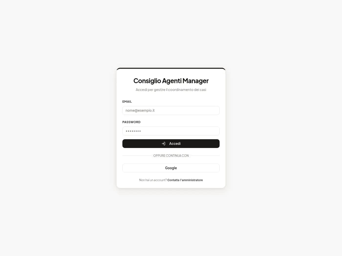 Consiglio Agenti Manager
