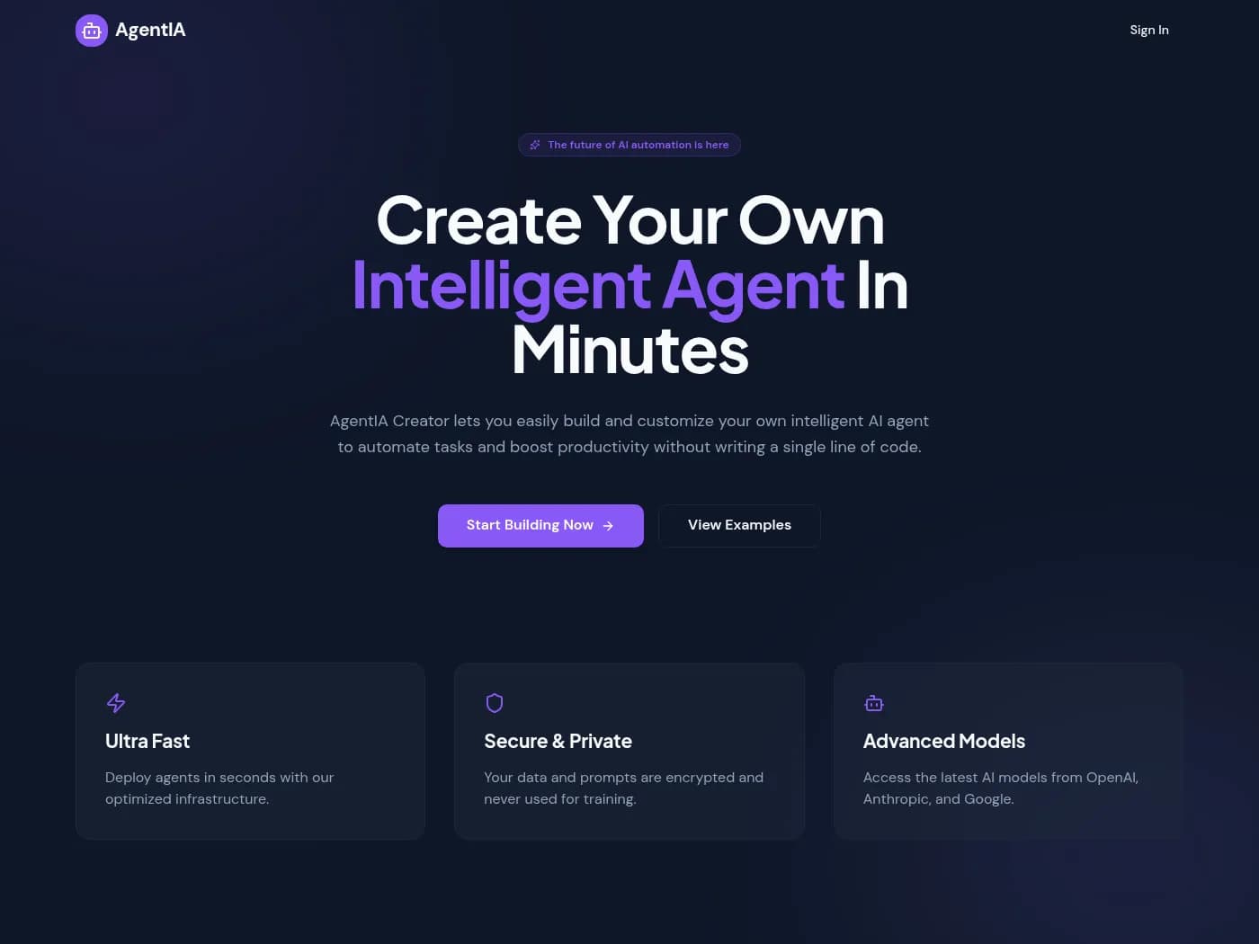 AgentIA Creator