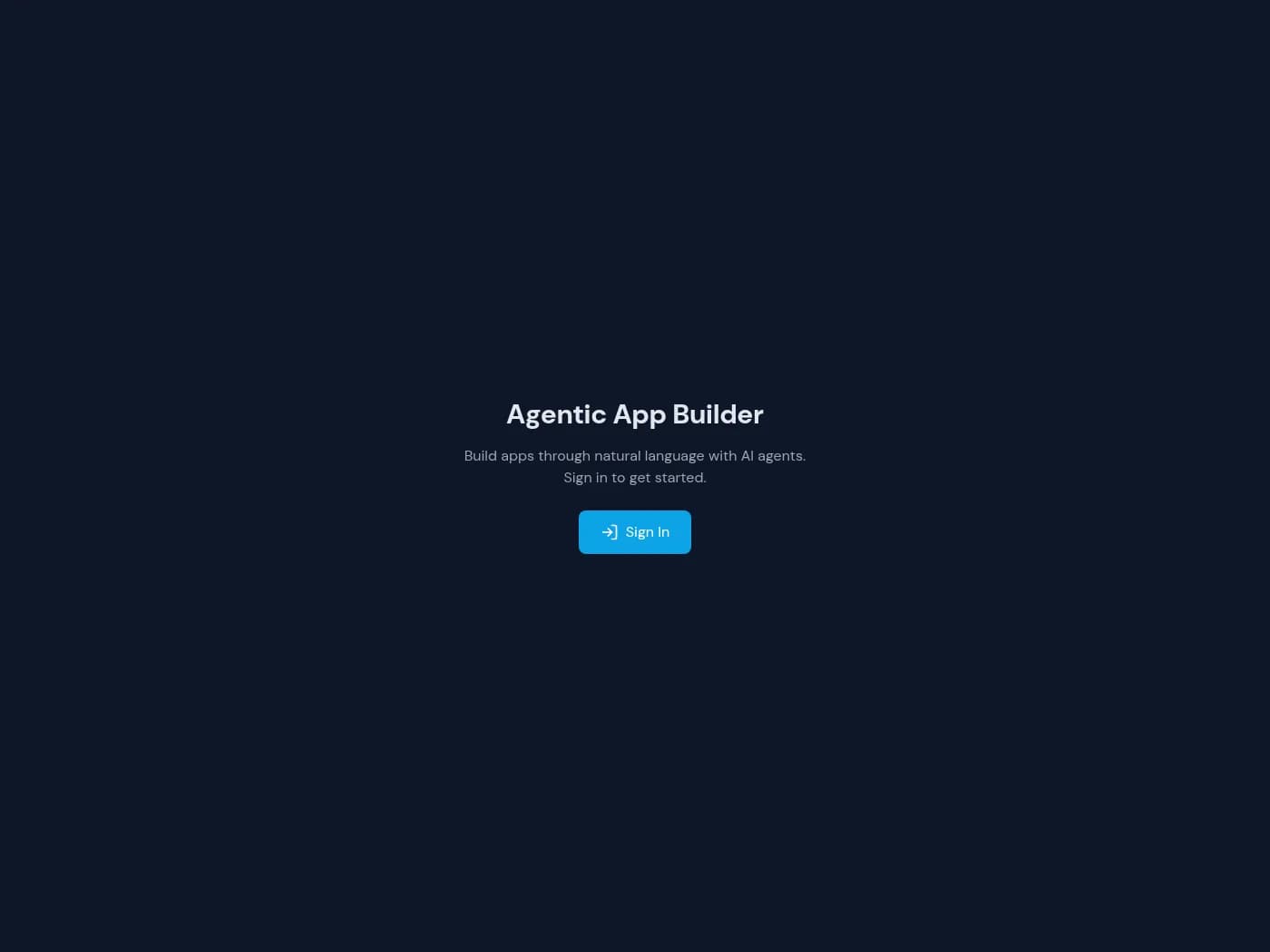 Agentic AI App Builder