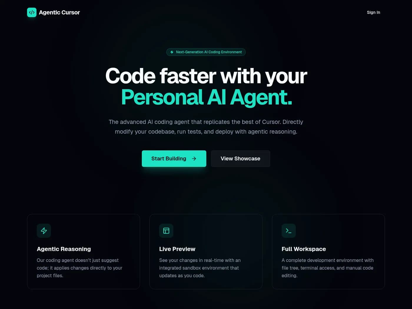 Agentic Code Cursor