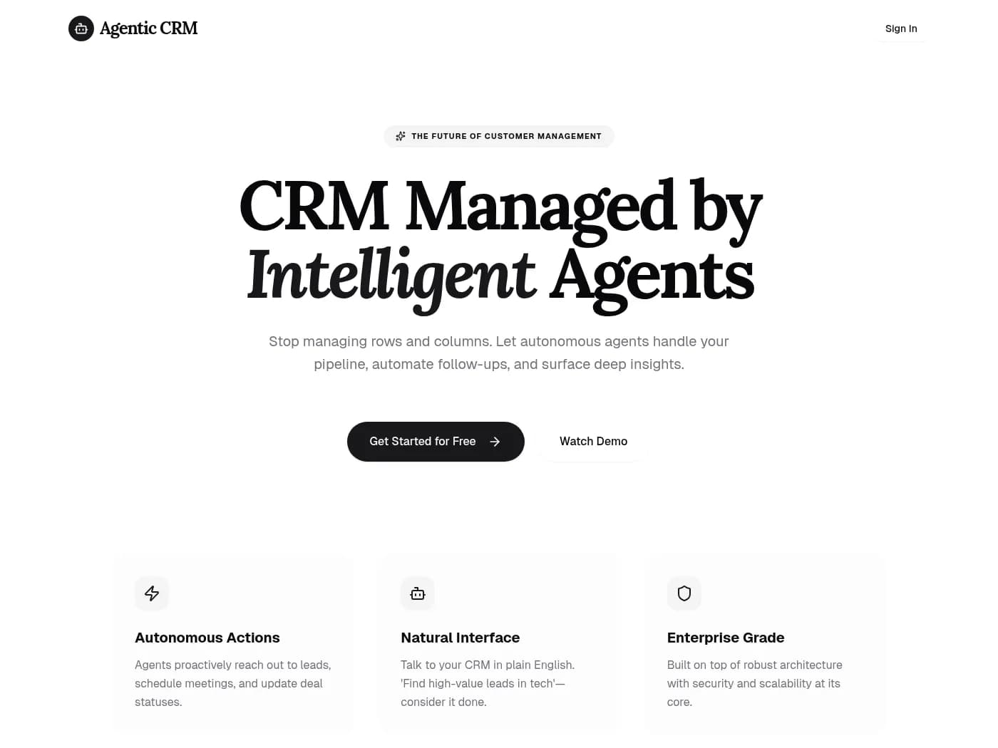 Agentic CRM Suite