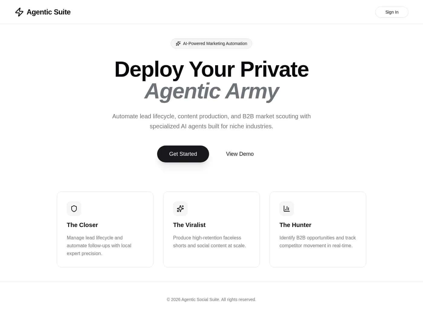 Agentic Social Suite