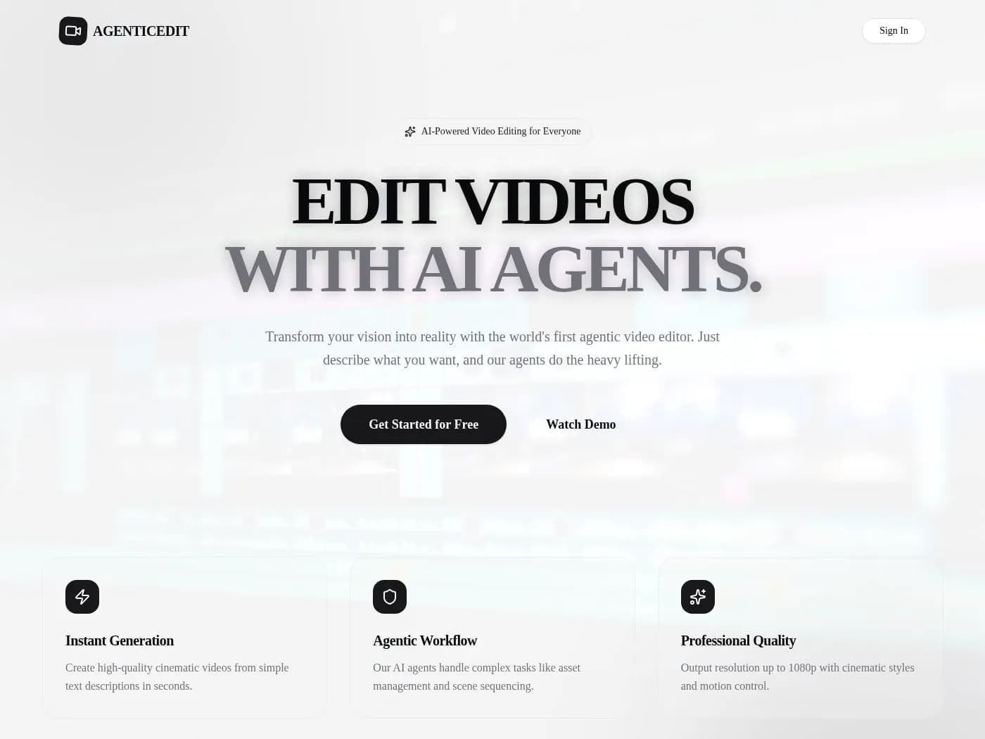 Agentic Video Editor