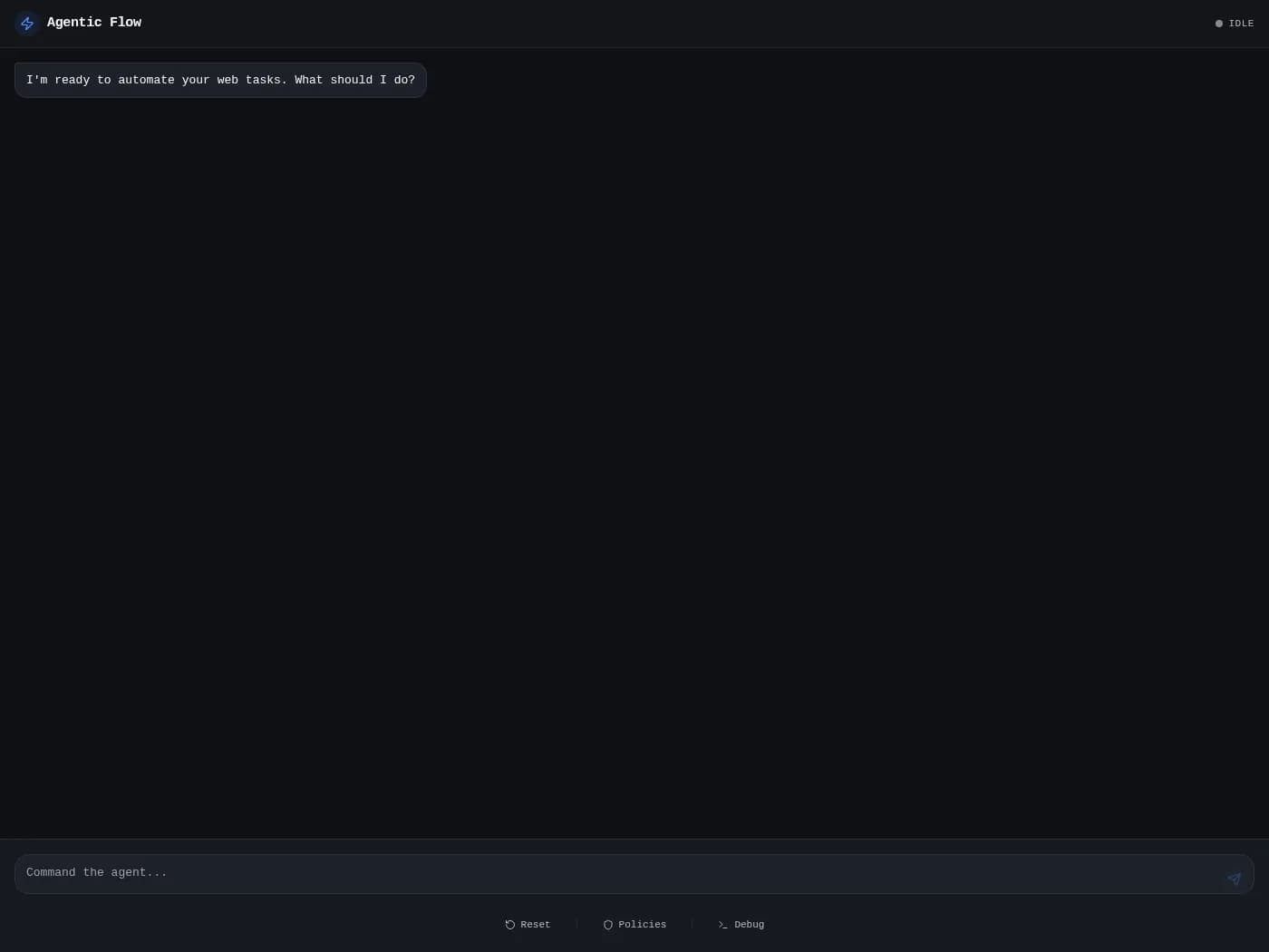 Agentic Web Flow