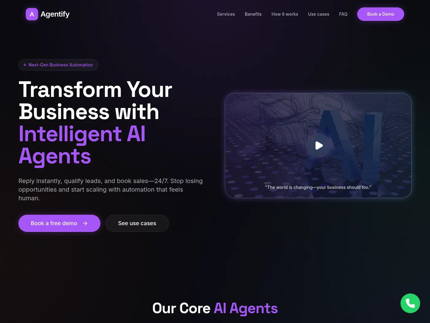 Agentify Landing Page