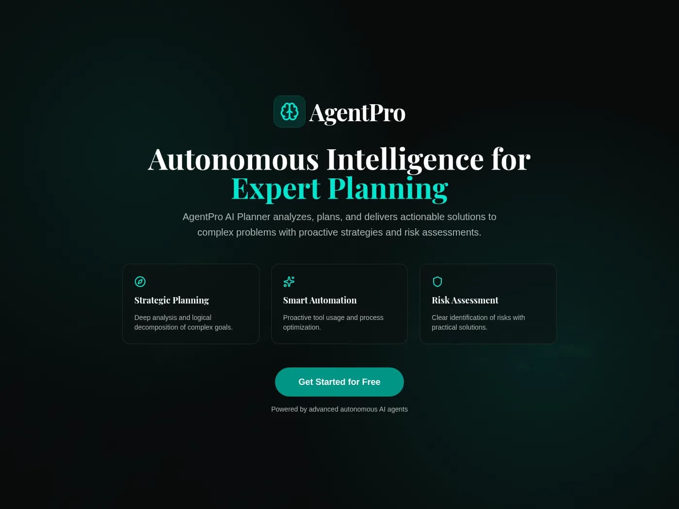 AgentPro AI Planner