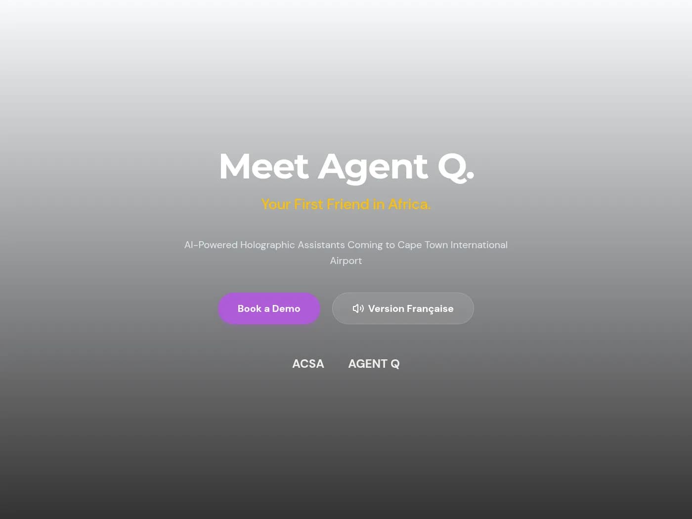 Agent Q Landing Page
