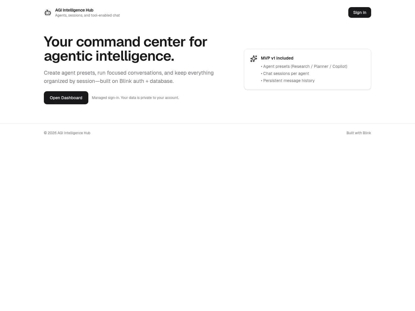 Agi Intelligence Hub