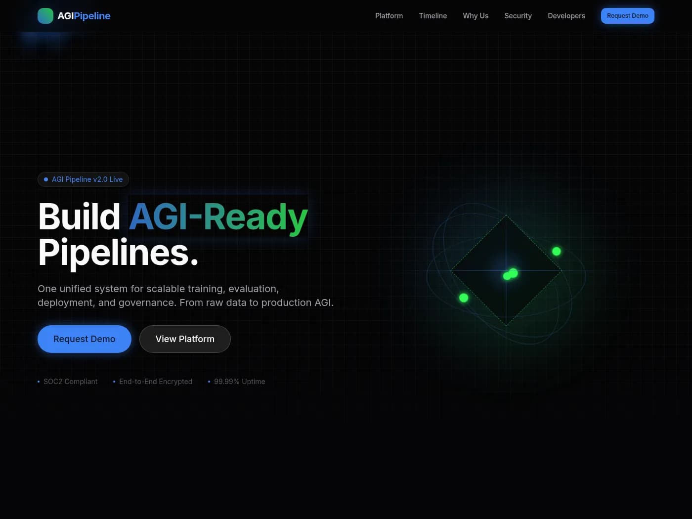 AGI Pipeline Platform Site