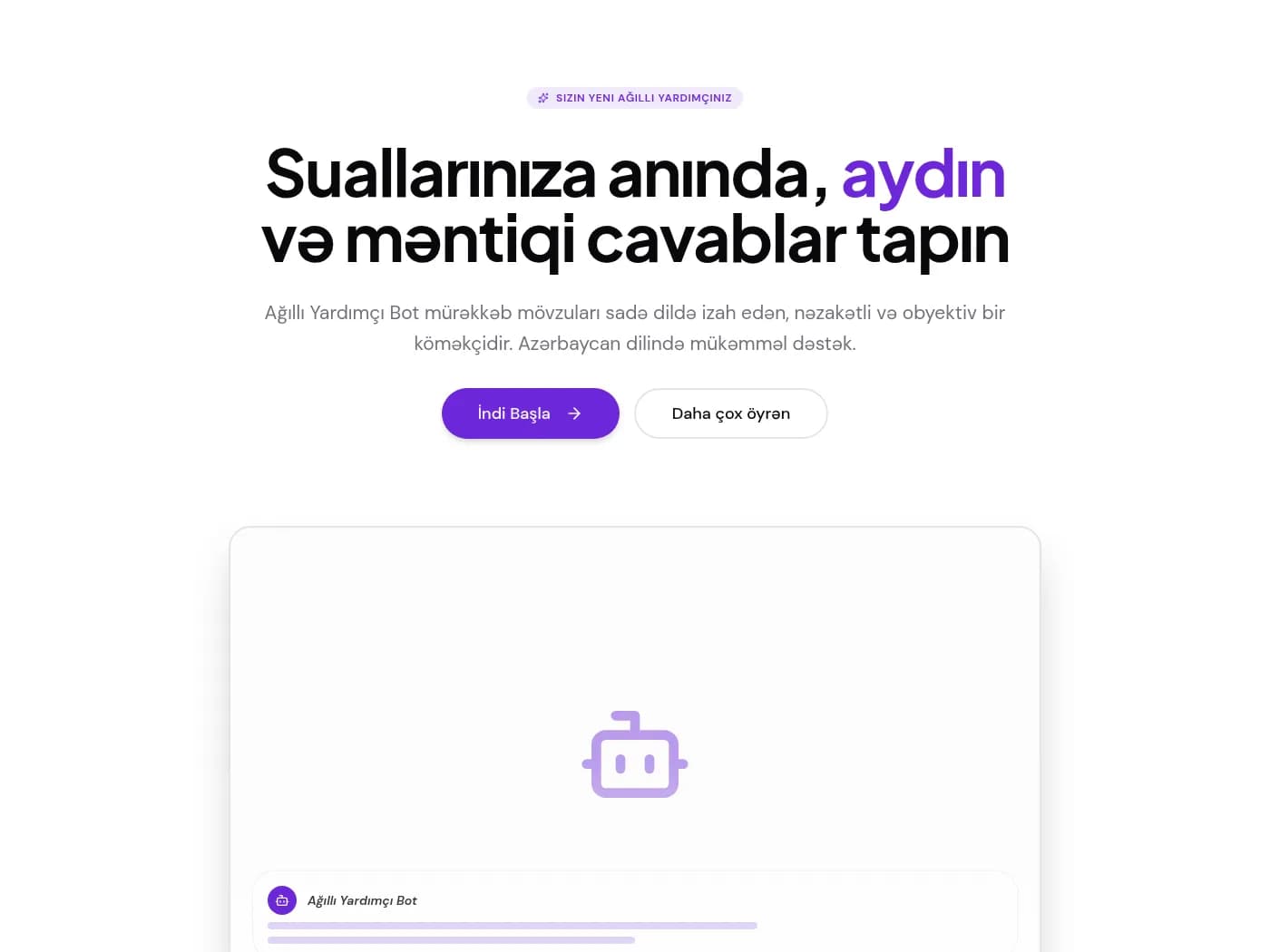 Ağıllı Yardımçı Bot