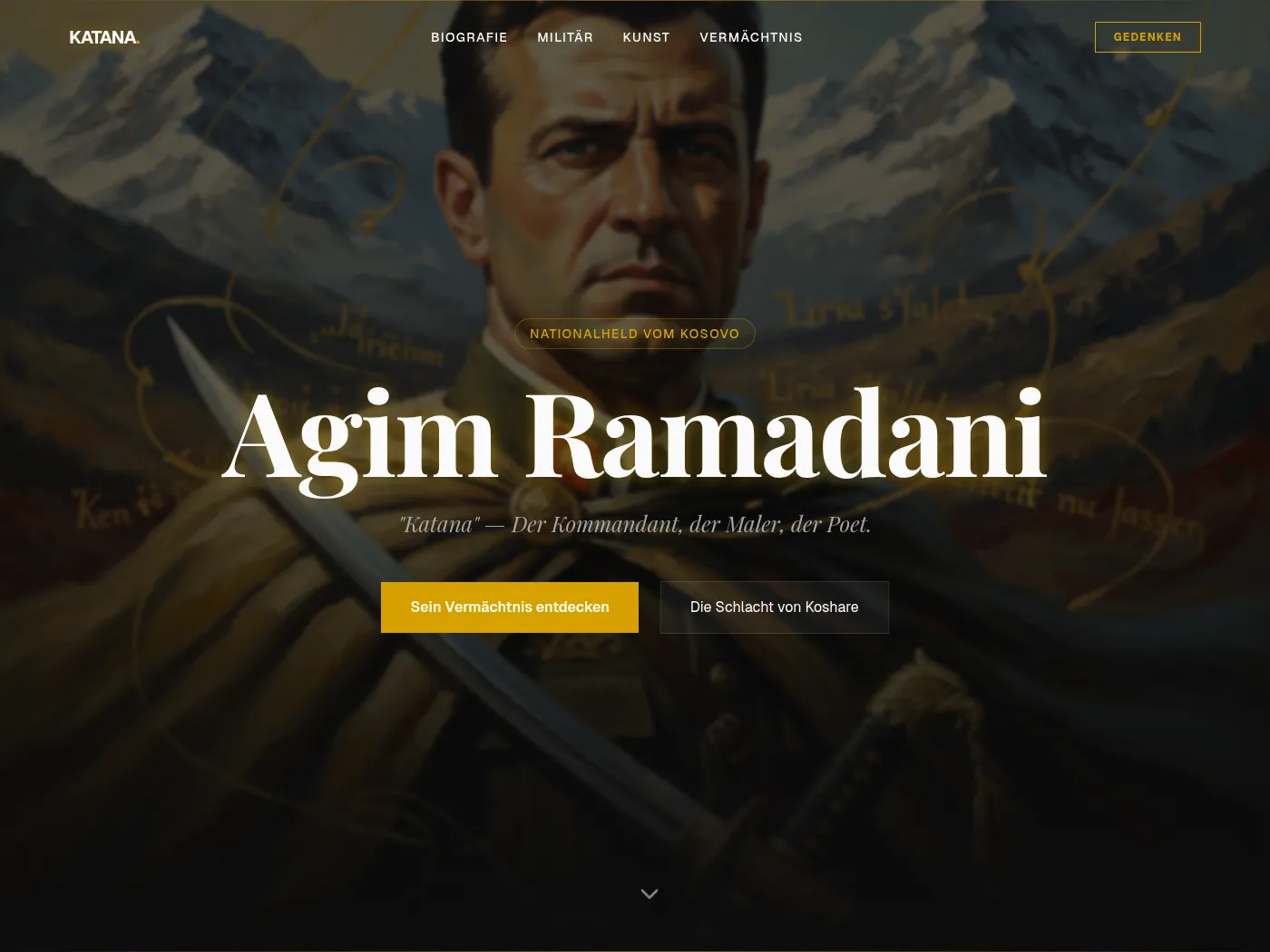 Agim Ramadani Tribute Site