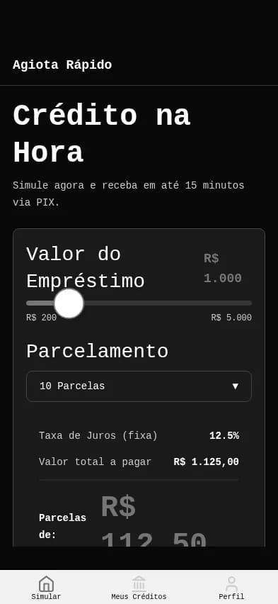 Agiota Rápido Mobile