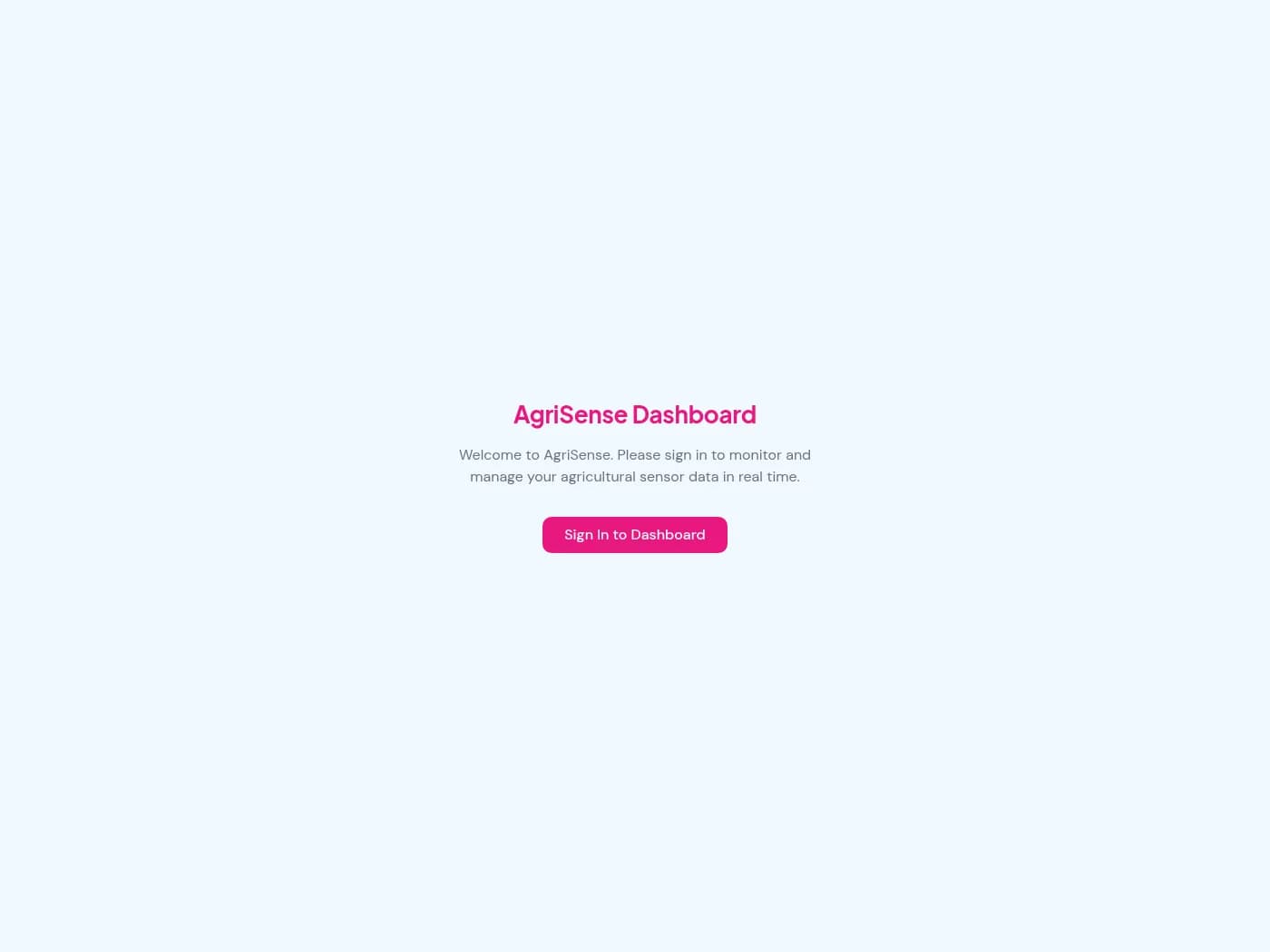AgriSense Dashboard