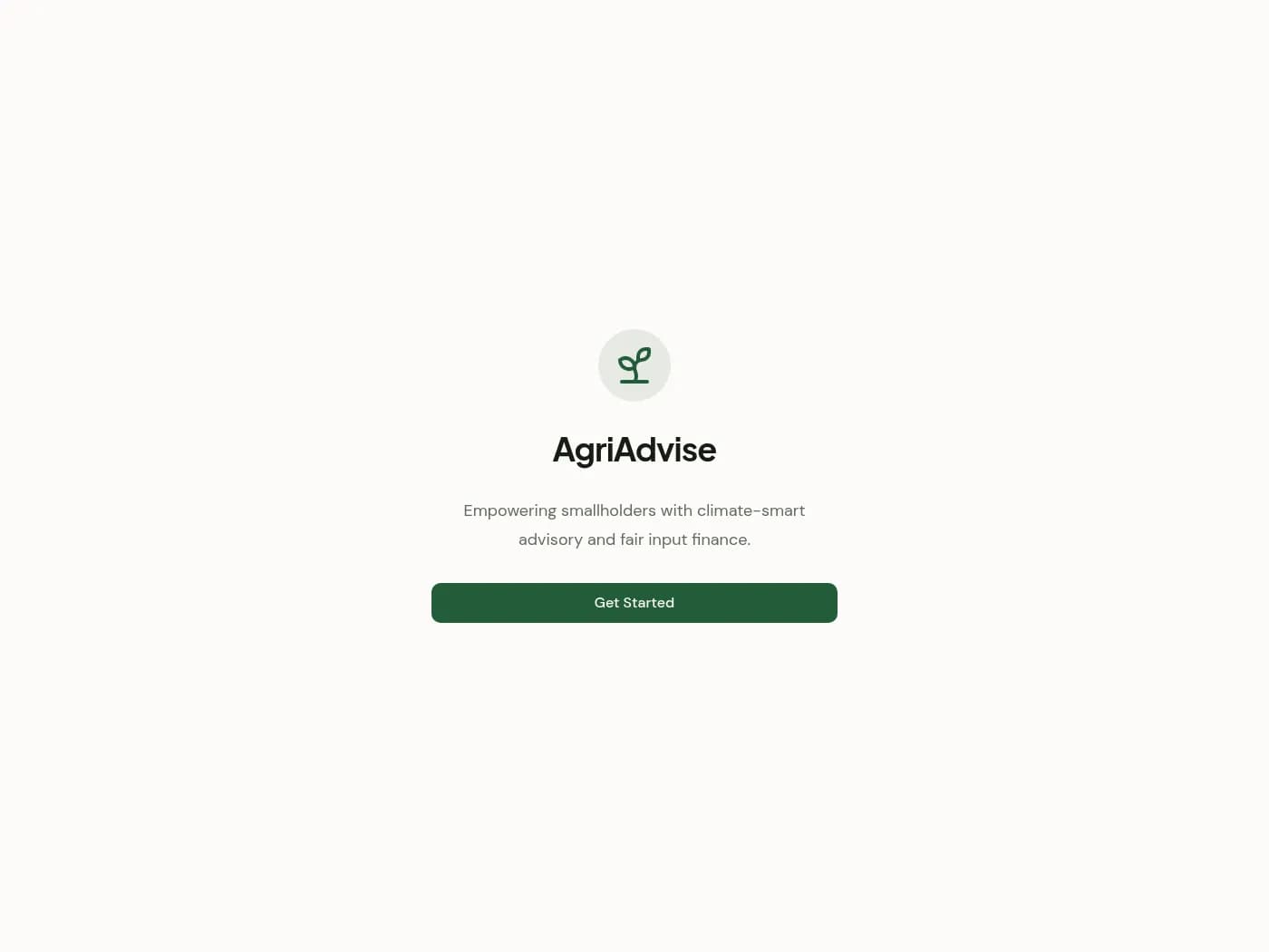 AgriAdvise Platform