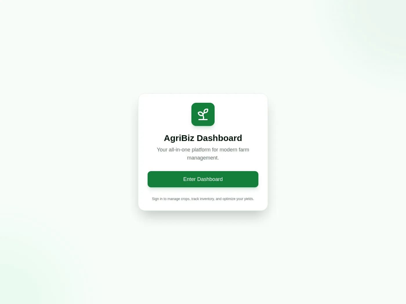AgriBiz Dashboard