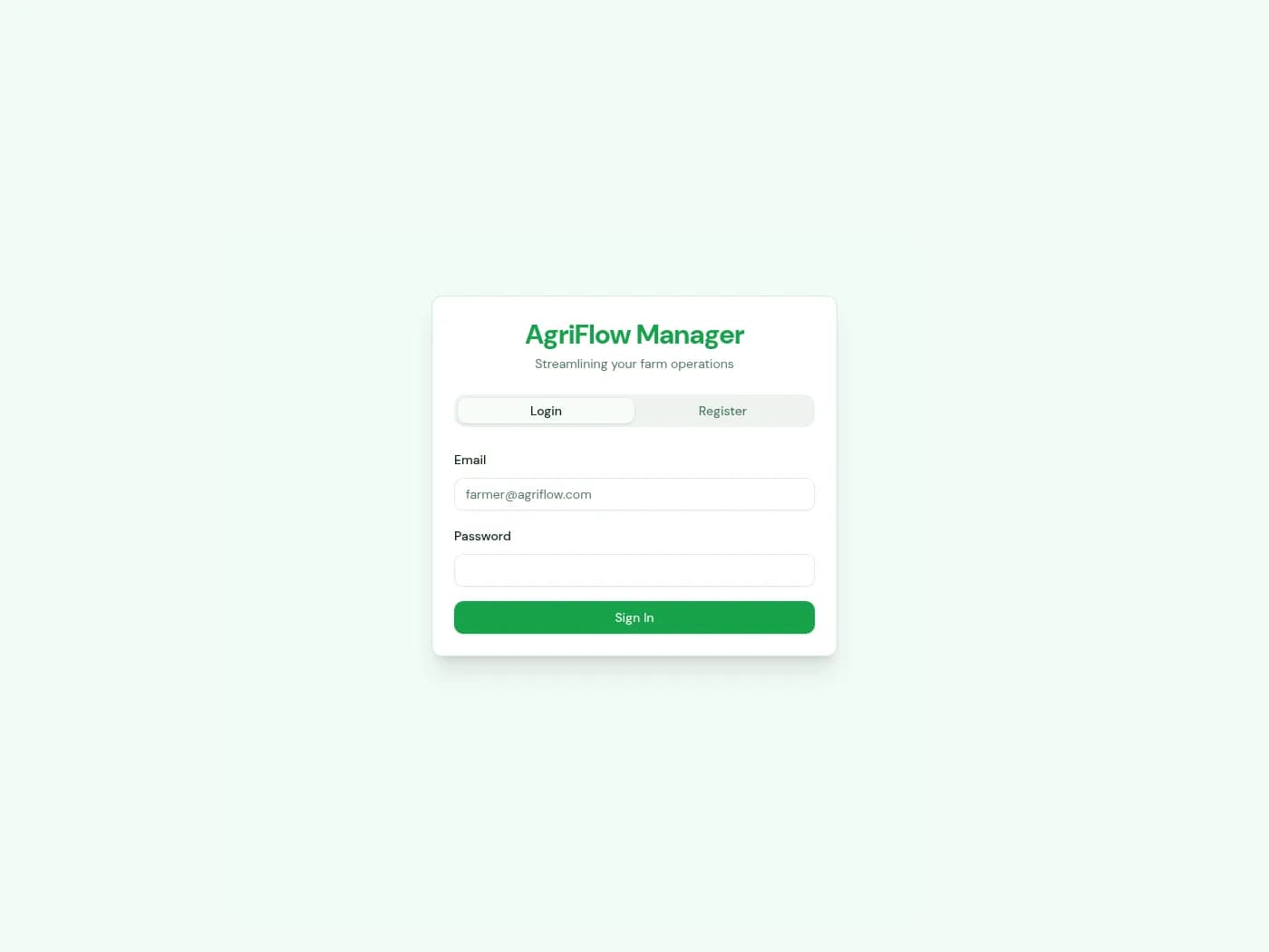 AgriFlow Manager
