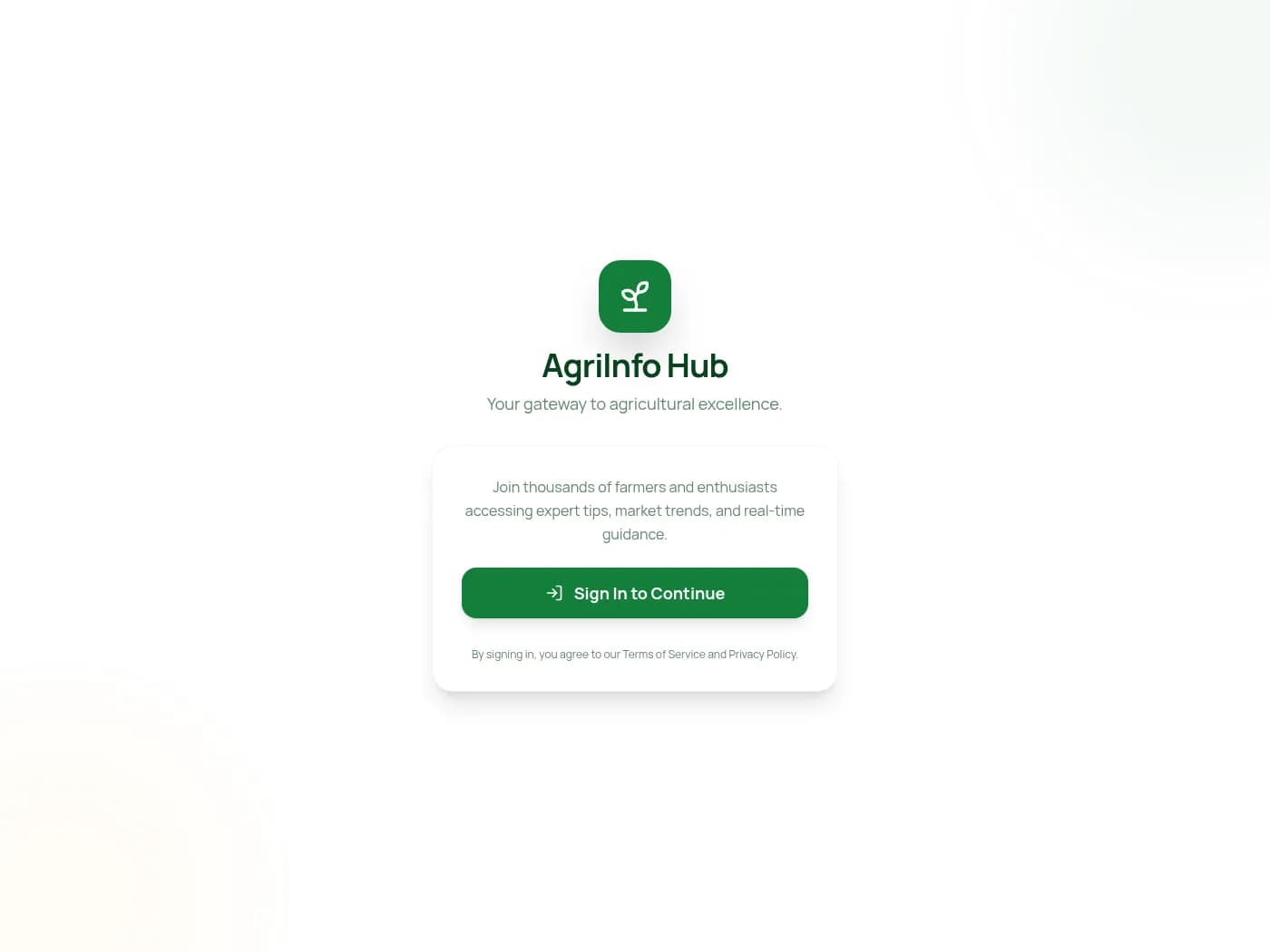 AgriInfo Hub