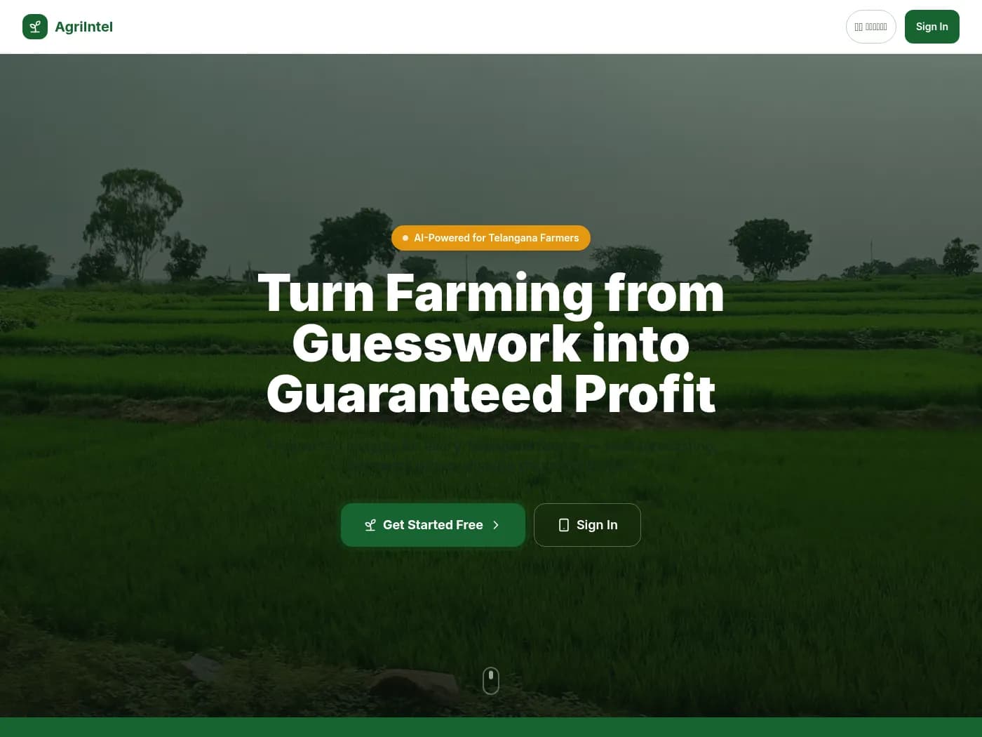AgriIntel Platform