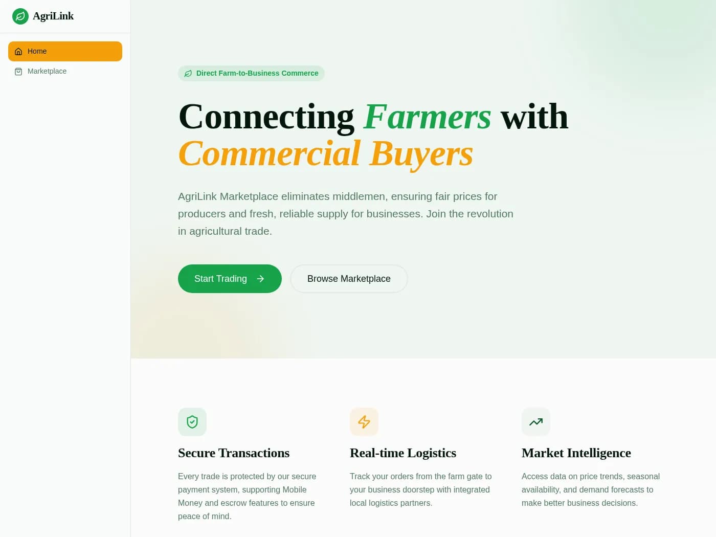 AgriLink Marketplace