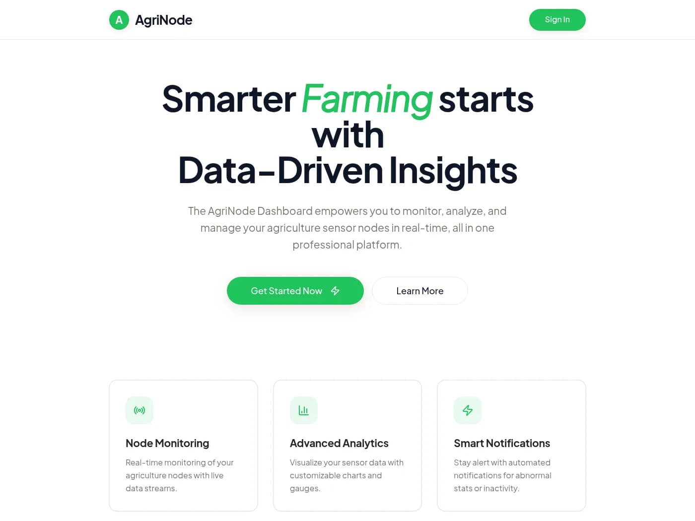 AgriNode Dashboard
