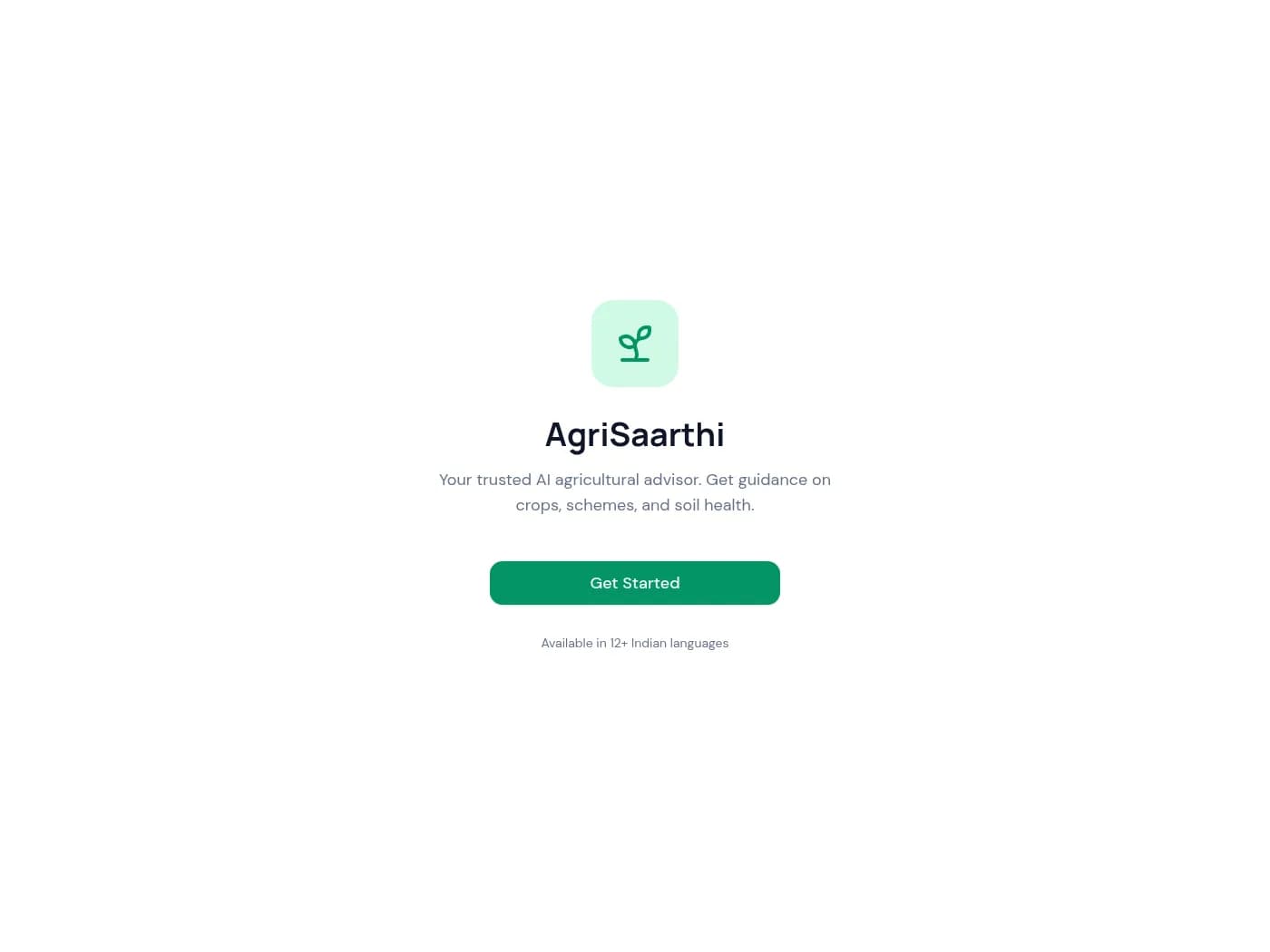 AgriSaarthi AI Advisor