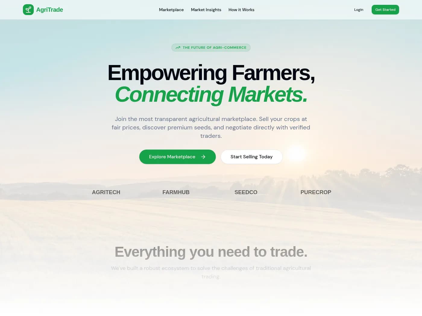 AgriTrade Marketplace