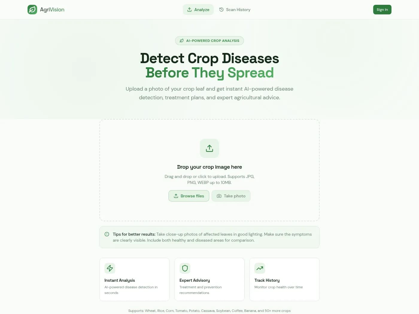 AgriVision AI Advisor