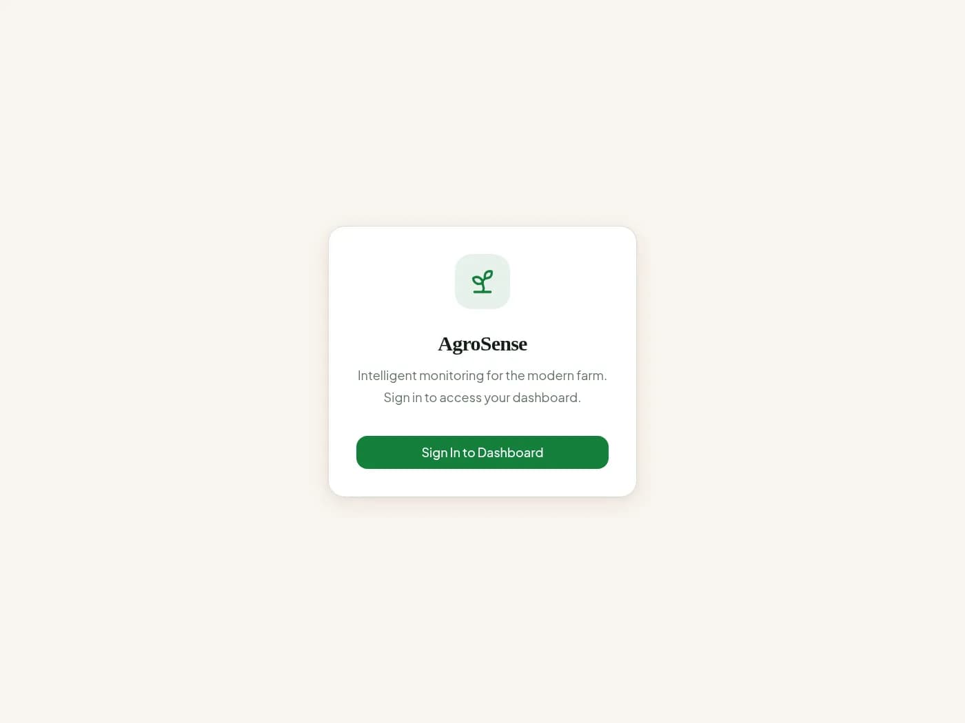 AgroSense Dashboard