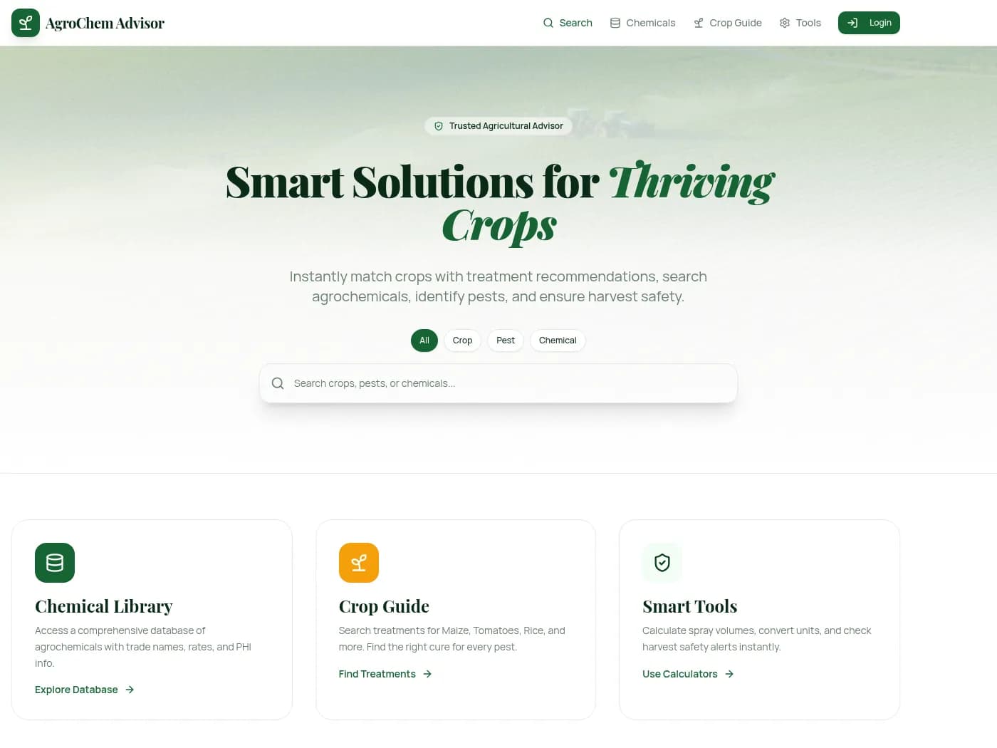 AgroChem Advisor App